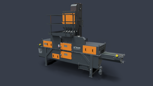 Wire mesh belt blast machine - Rösler Group