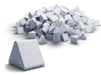 Rösler manufactures various sizes and compositions of ceramic media ...