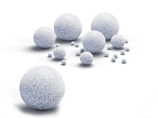 Rösler manufactures various sizes and compositions of ceramic media ...