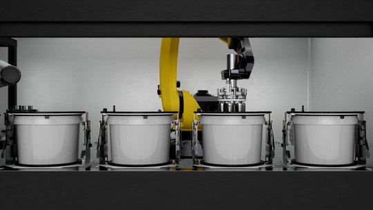 Rösler presents the first automated system for efficient and flexible dry electropolishing of ...