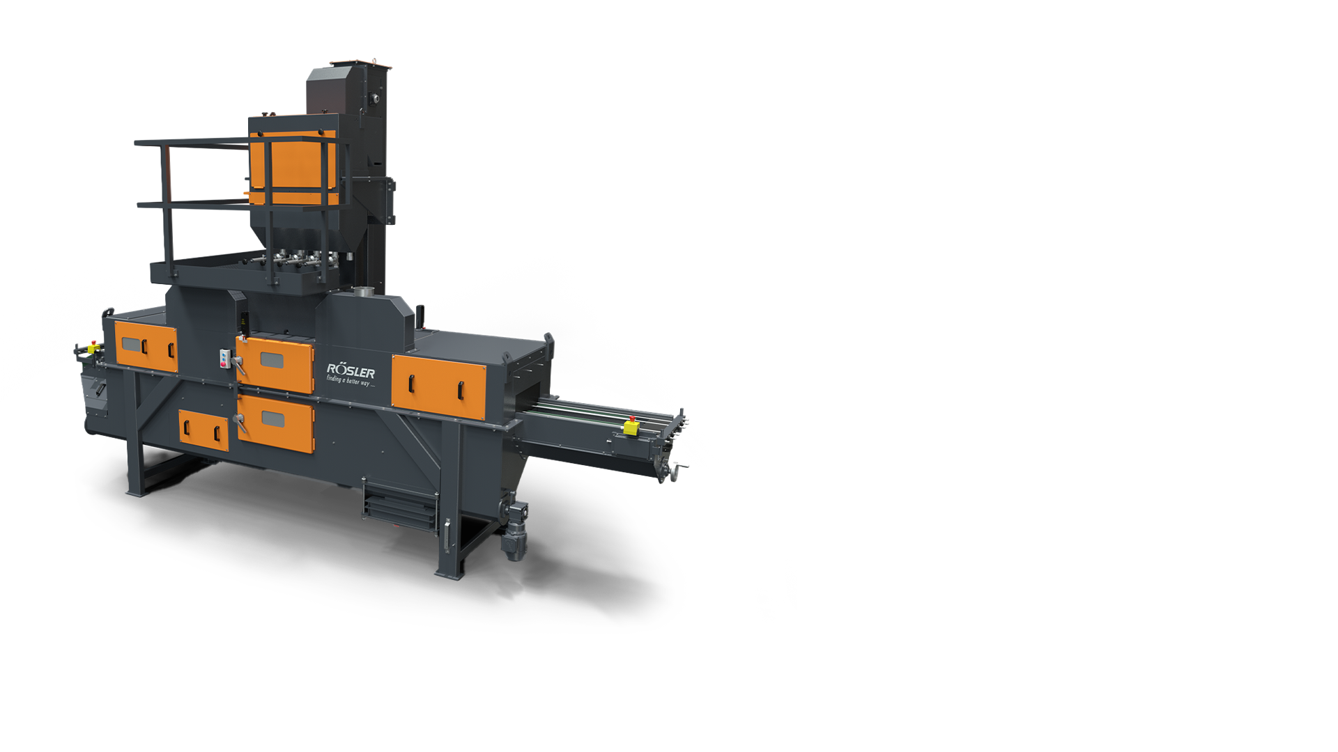 Wire mesh belt blast machine - Rösler Group